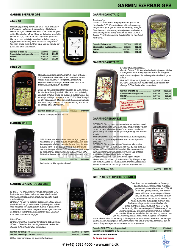 PDF manual for Garmin GPS GPSMAP 298