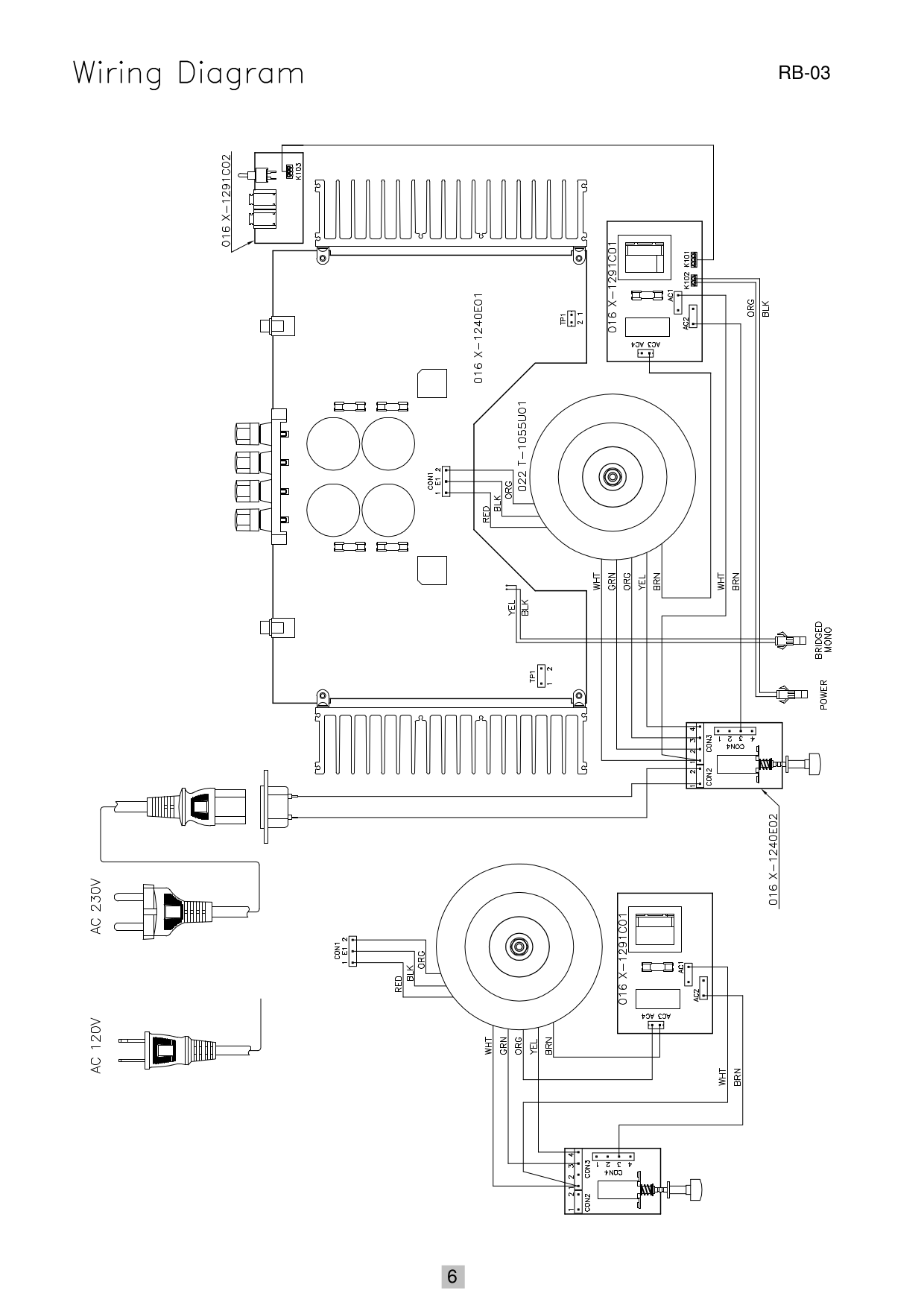 PDF manual for Rotel Amp RB-06