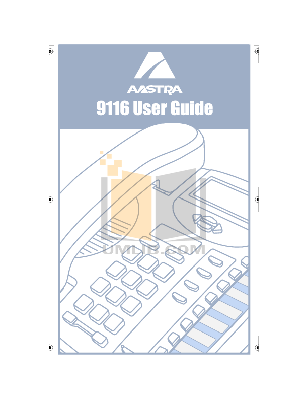PDF manual for Aastra Telephone Meridian 9116