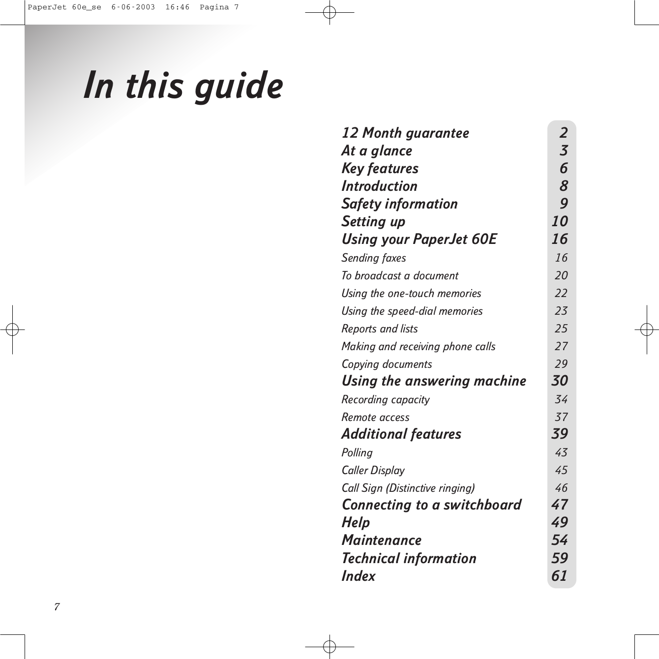 PDF manual for Samsung Fax Machine SF-4100