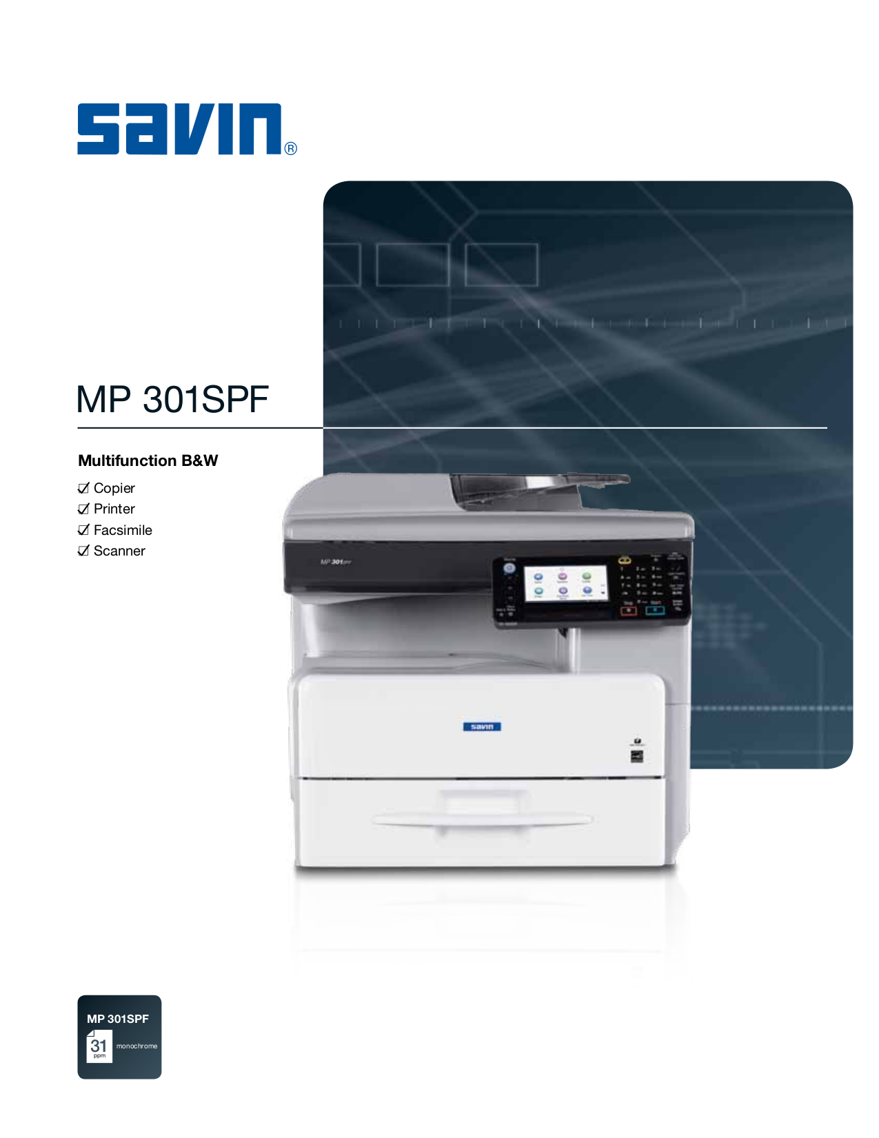 Download free pdf for Savin 9020 Multifunction Printer manual