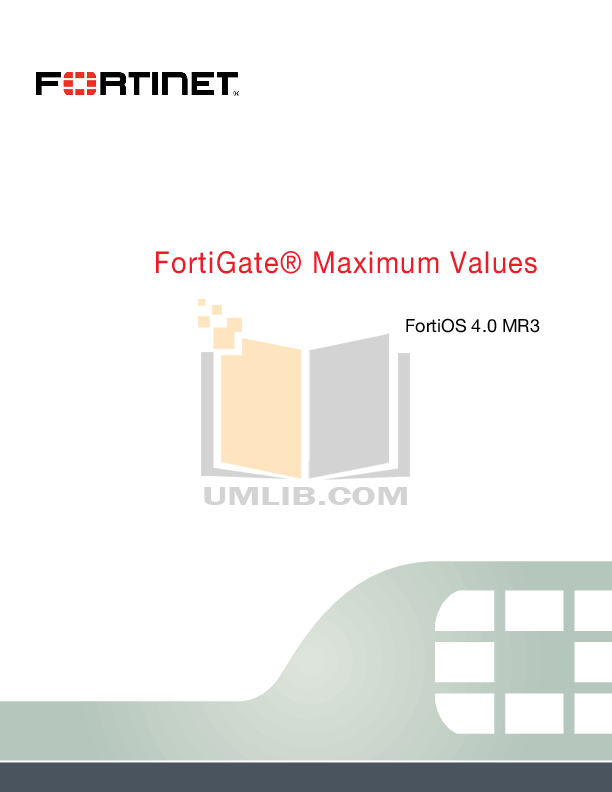 Download free pdf for Fortinet FortiGate FortiGate-1000 Router manual