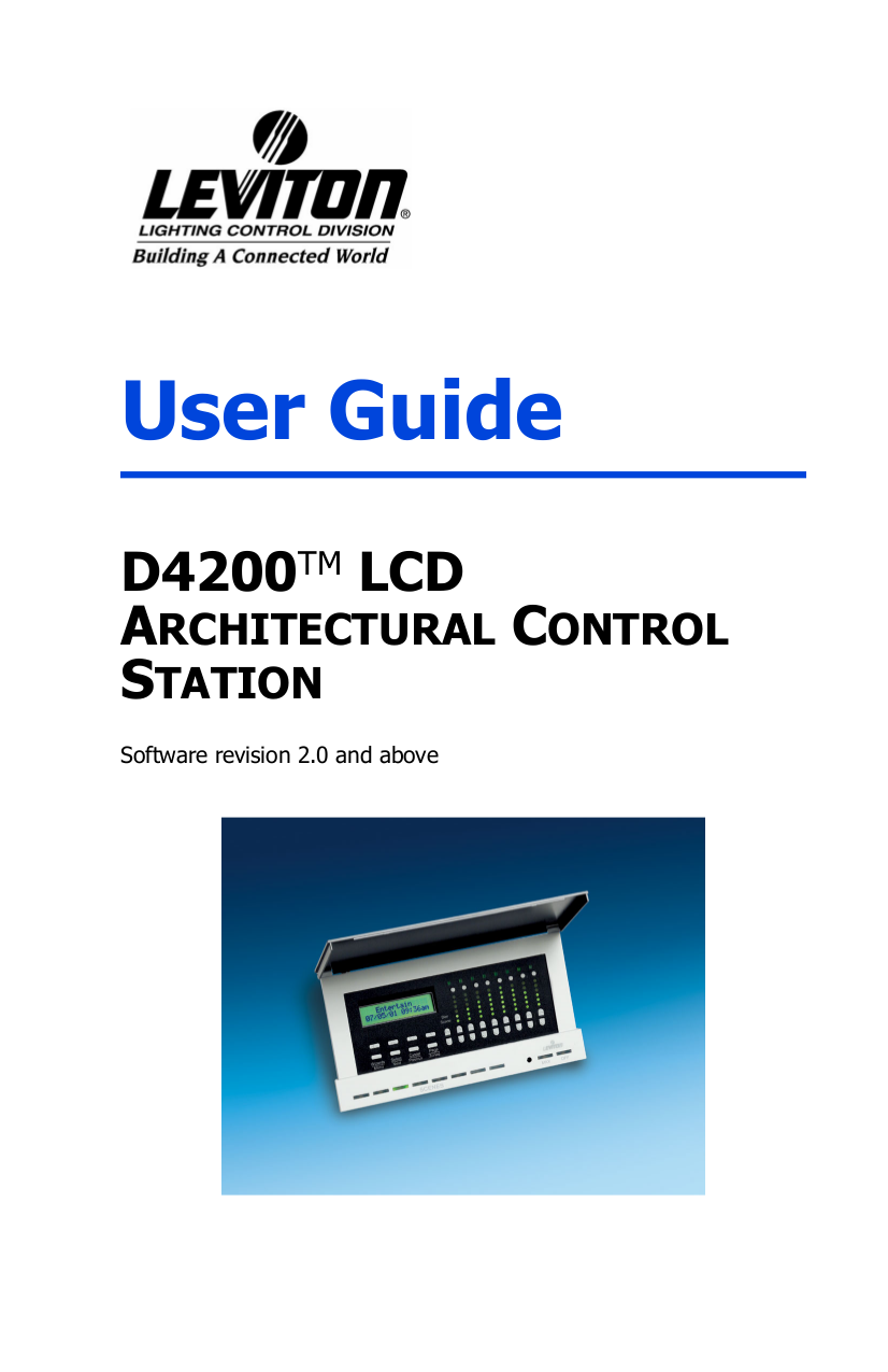 Download free pdf for Leviton Dimensions D4200 Lighting Controller ...