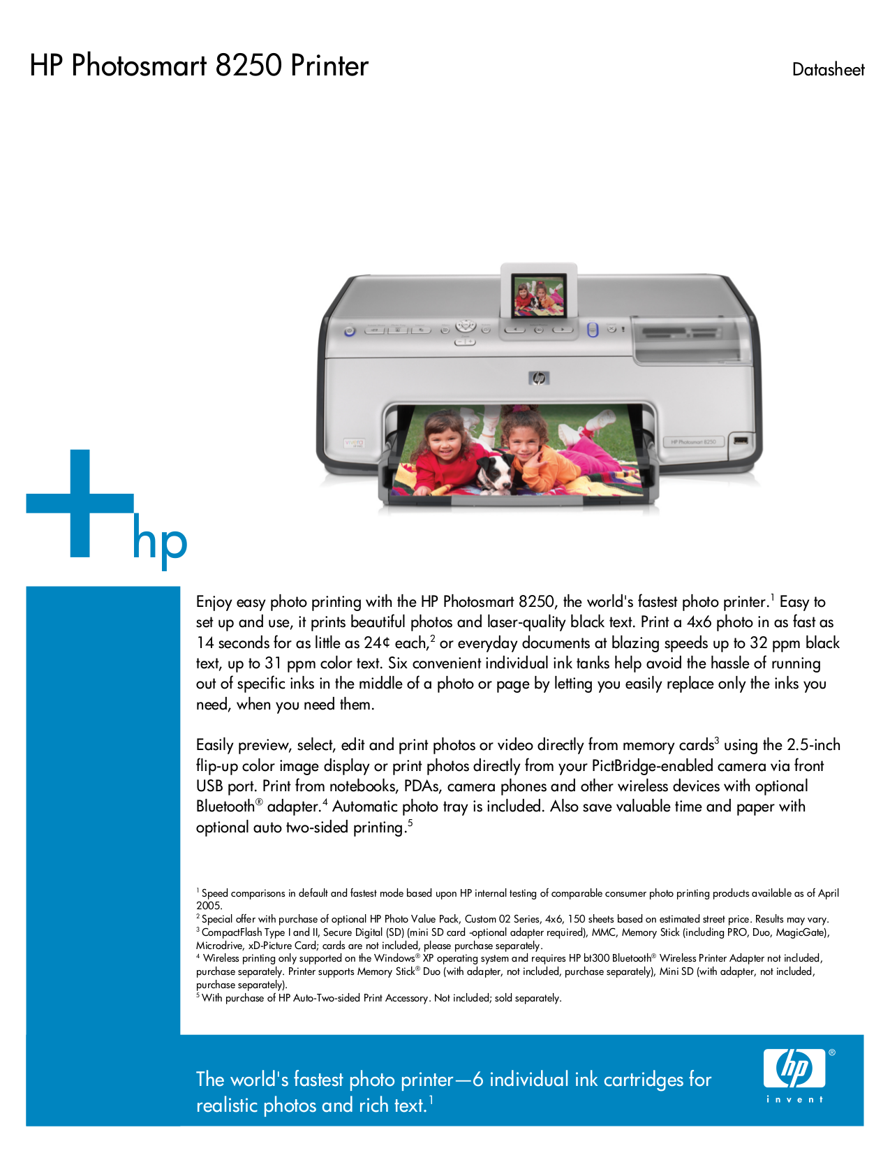 Download free pdf for HP Photosmart 8250 Printer manual