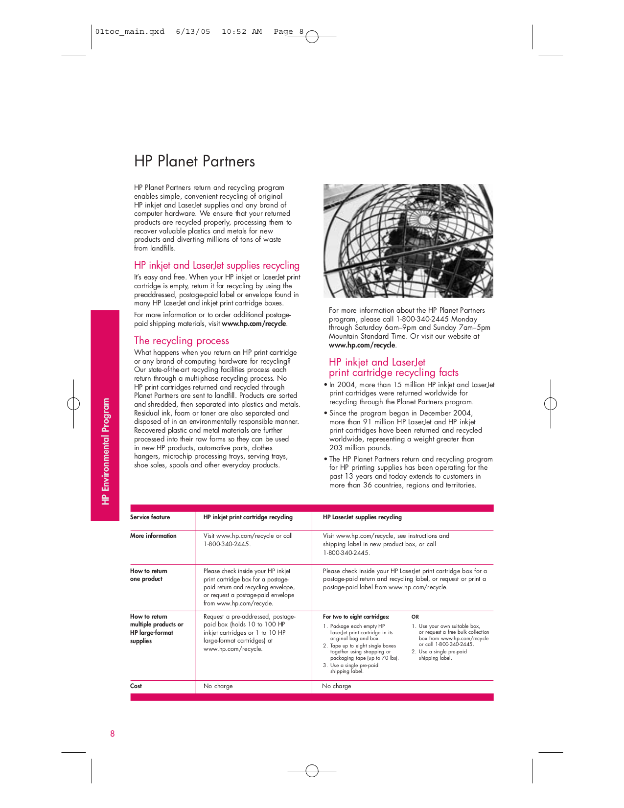 PDF manual for HP Printer Deskjet 6122