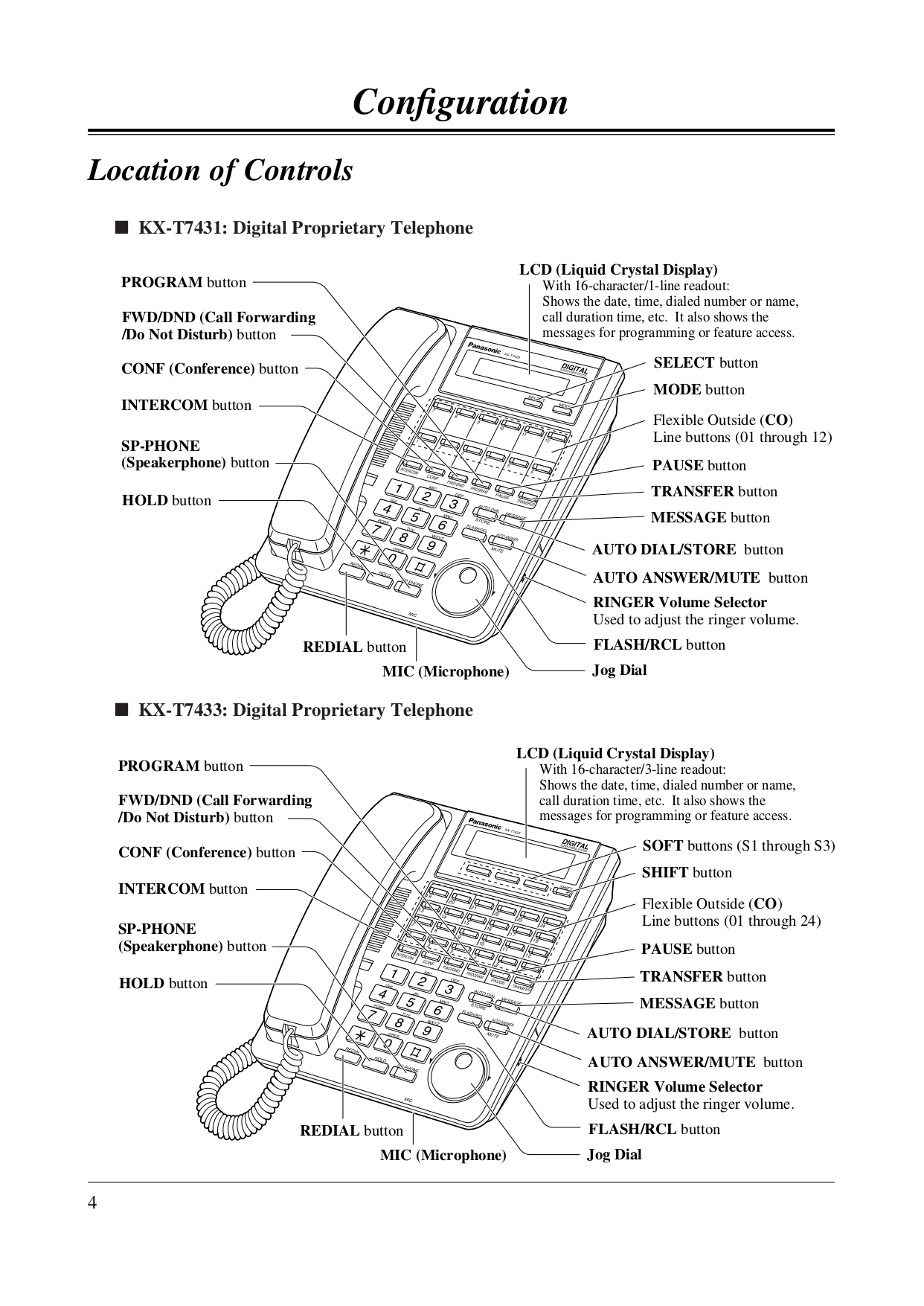 PDF manual for Panasonic Telephone KX-T7667