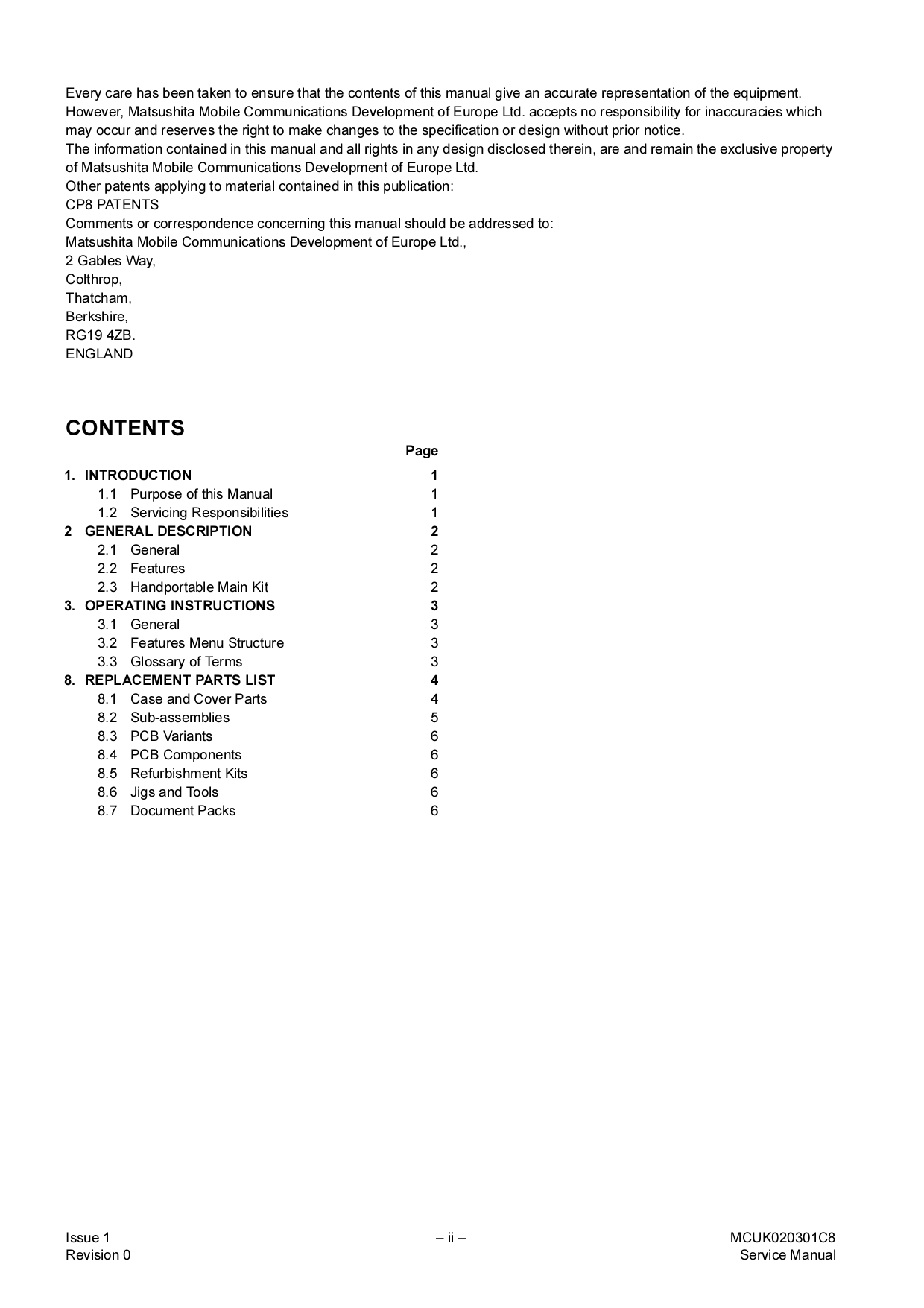 PDF manual for Panasonic Cell Phone EB-GD92