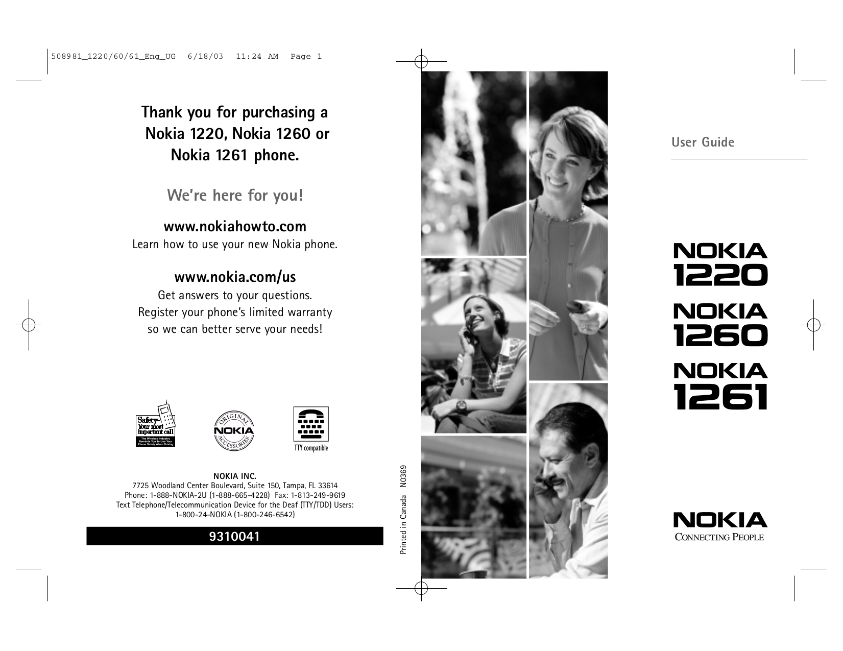Download free pdf for Nokia 1220 Cell Phone manual