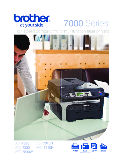PDF manual for Brother Multifunction Printer DCP-7030
