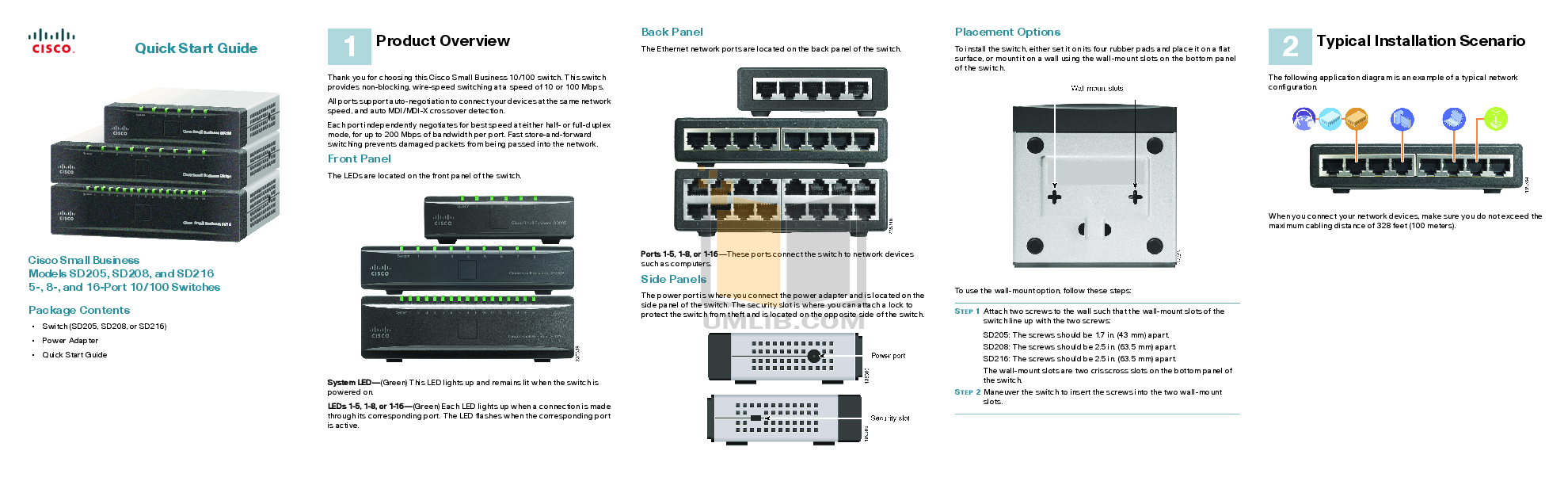 Download free pdf for Cisco SD208P Switch manual