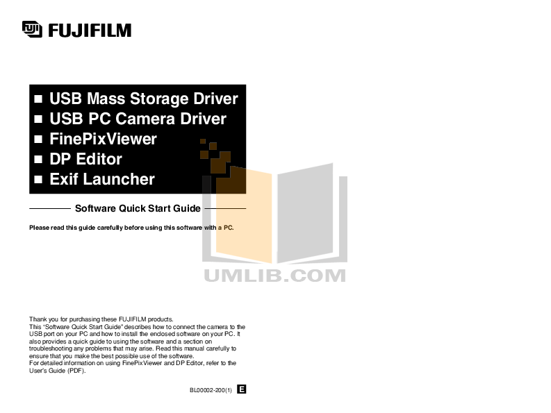 Download free pdf for FujiFilm FinePixViewer software Other manual