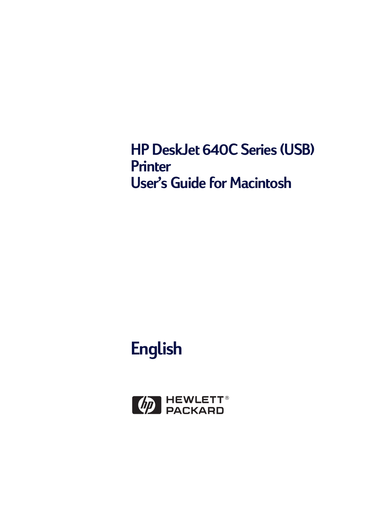 Download free pdf for HP Deskjet 640c Printer manual