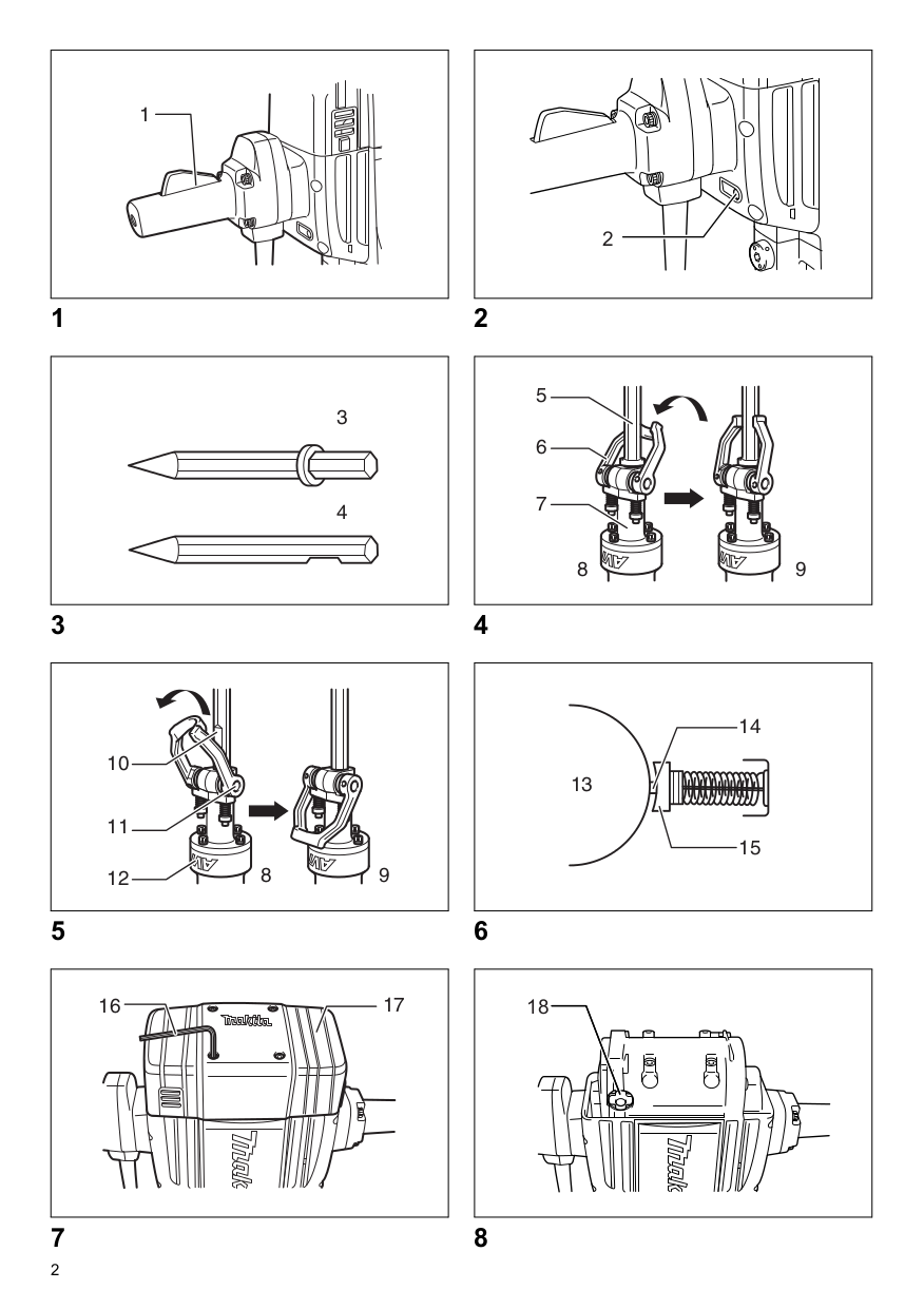 PDF manual for Makita Other HM1801 Electric Breaker