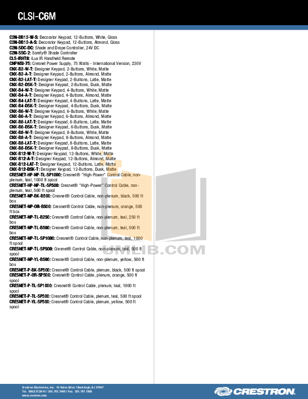 Crestron Lighting Control Manual | Shelly Lighting
