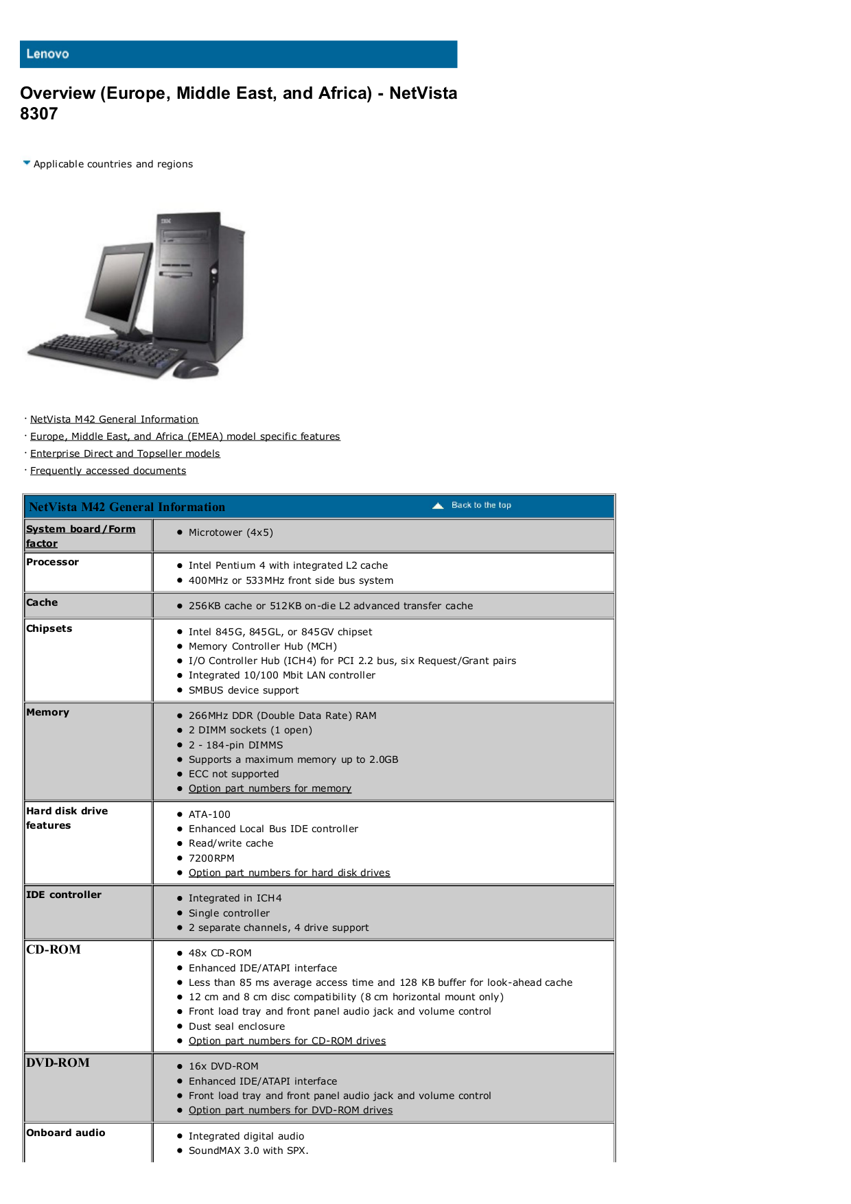 Download free pdf for IBM NetVista M42 8307 Desktop manual