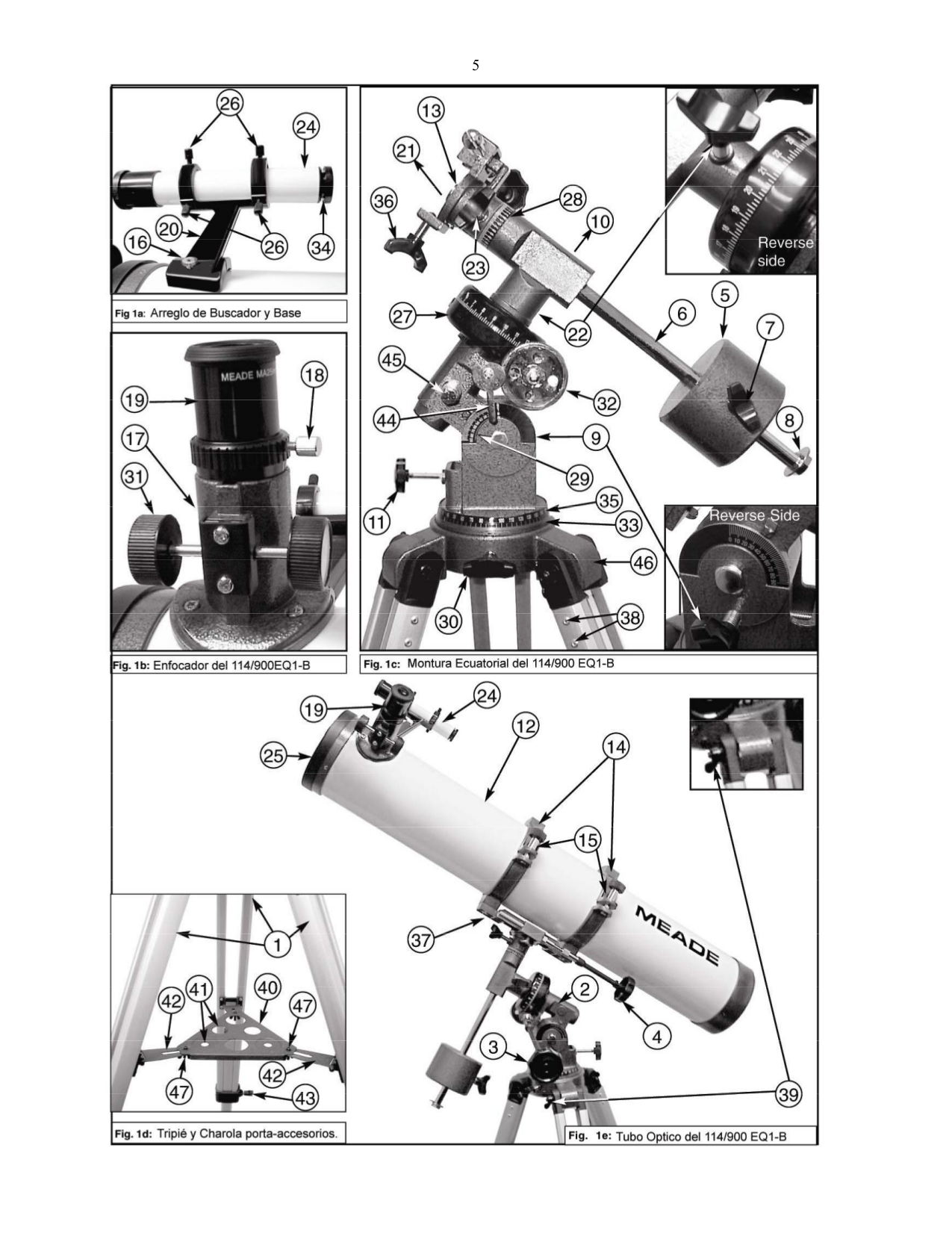 PDF manual for Meade Telescope 114EQ-D