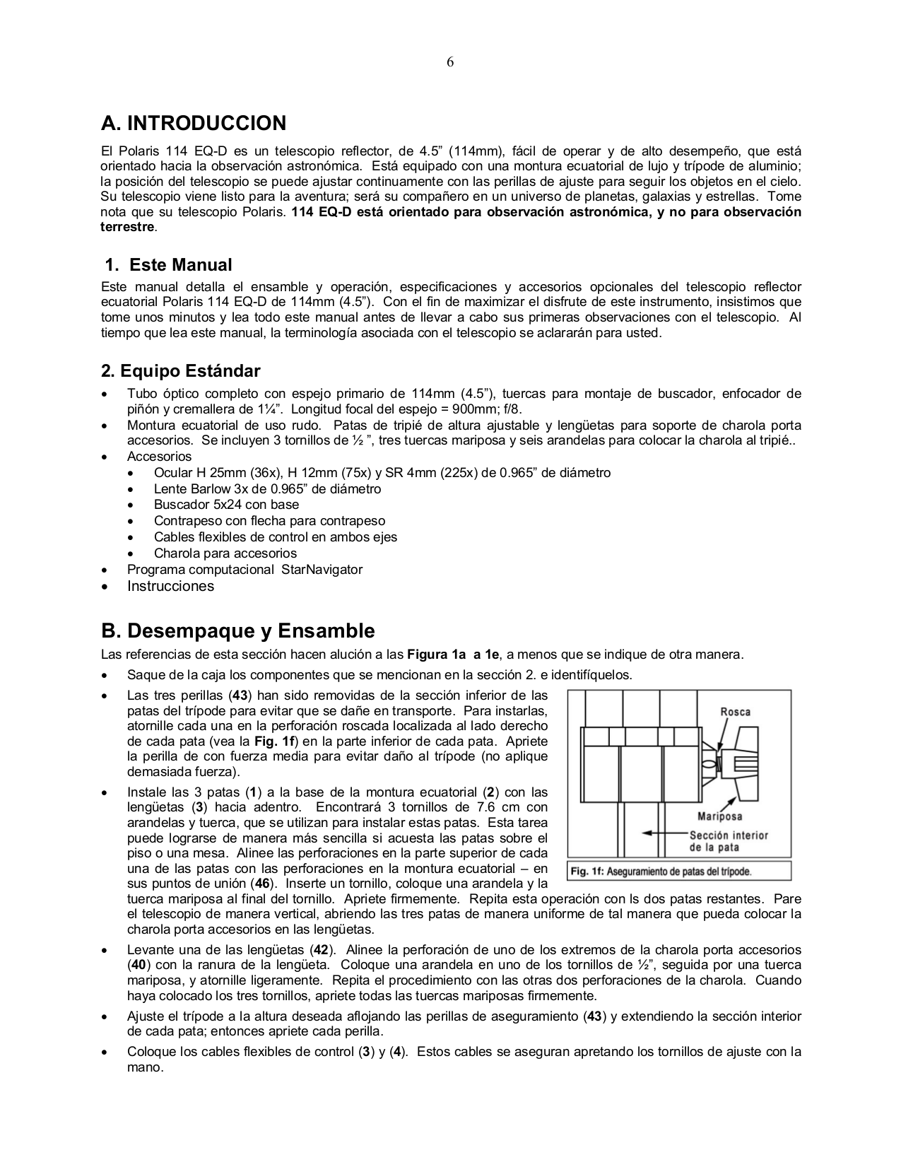 PDF manual for Meade Telescope 114EQ-D