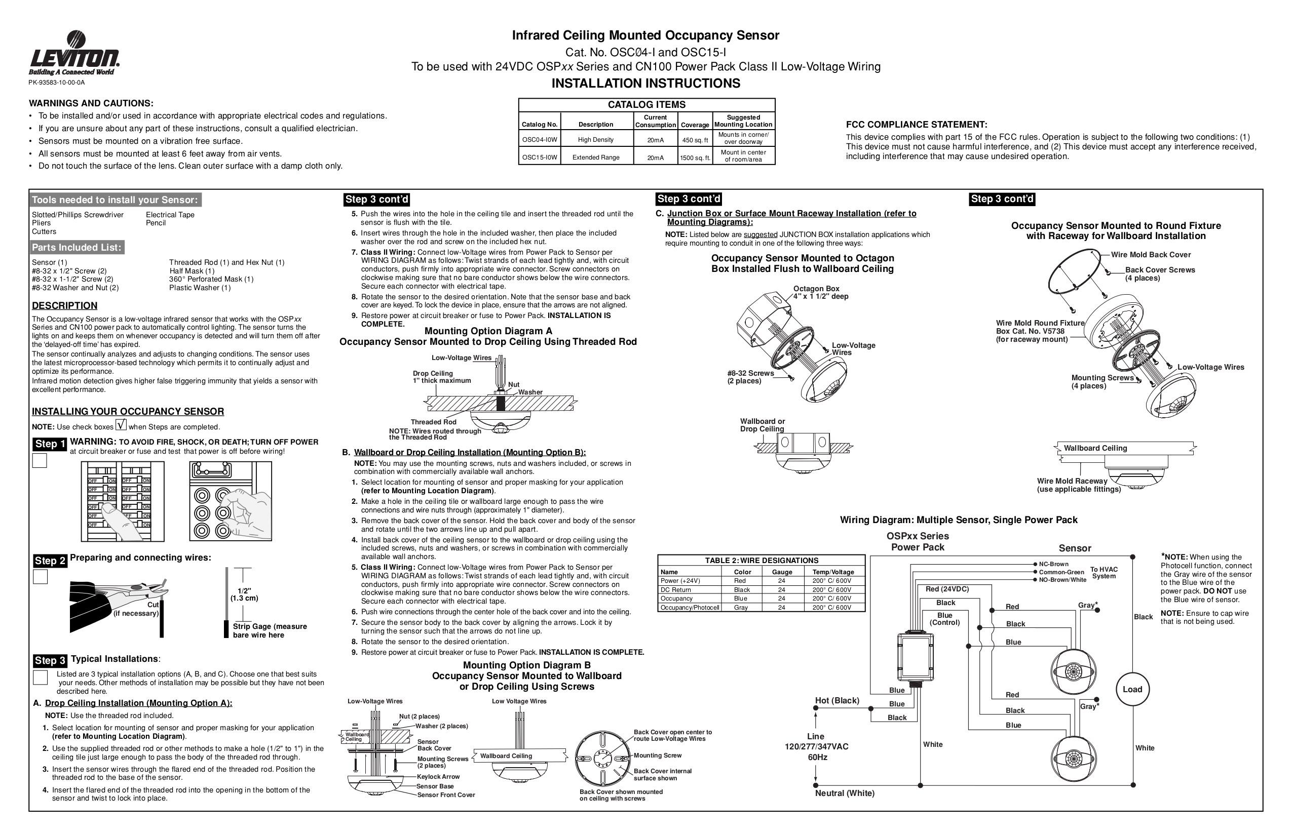 Leviton Ceiling Occupancy Sensor Manual | Shelly Lighting