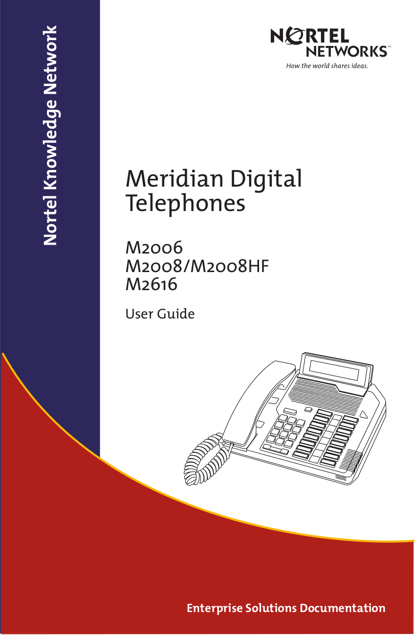 Download free pdf for Nortel M2616 Telephone manual