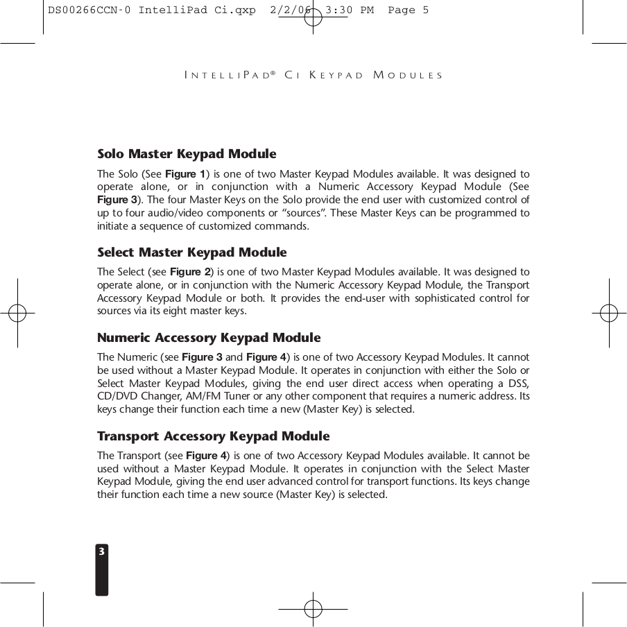 PDF manual for Niles Other Select IR Audio-Intellipad CI Keypad
