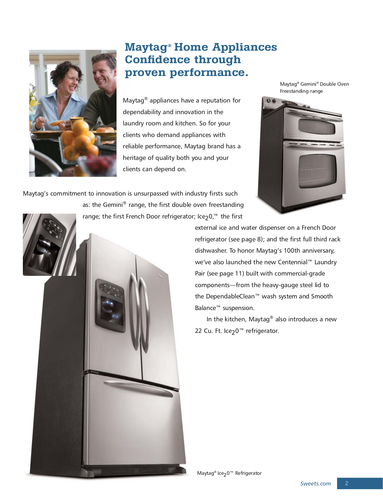PDF manual for Maytag Refrigerator Ice2O MFI2568AES
