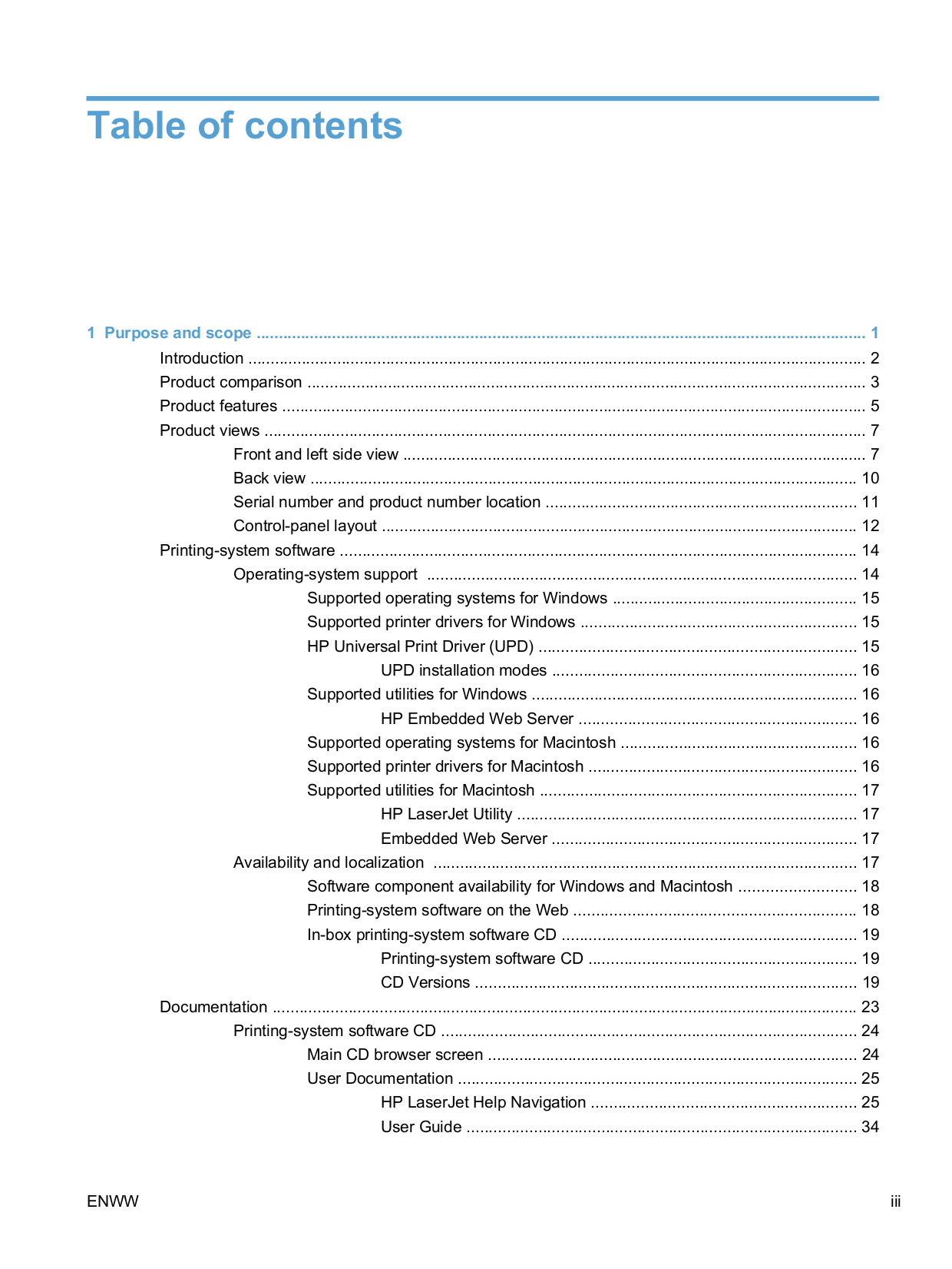 PDF manual for HP Monitor P1110