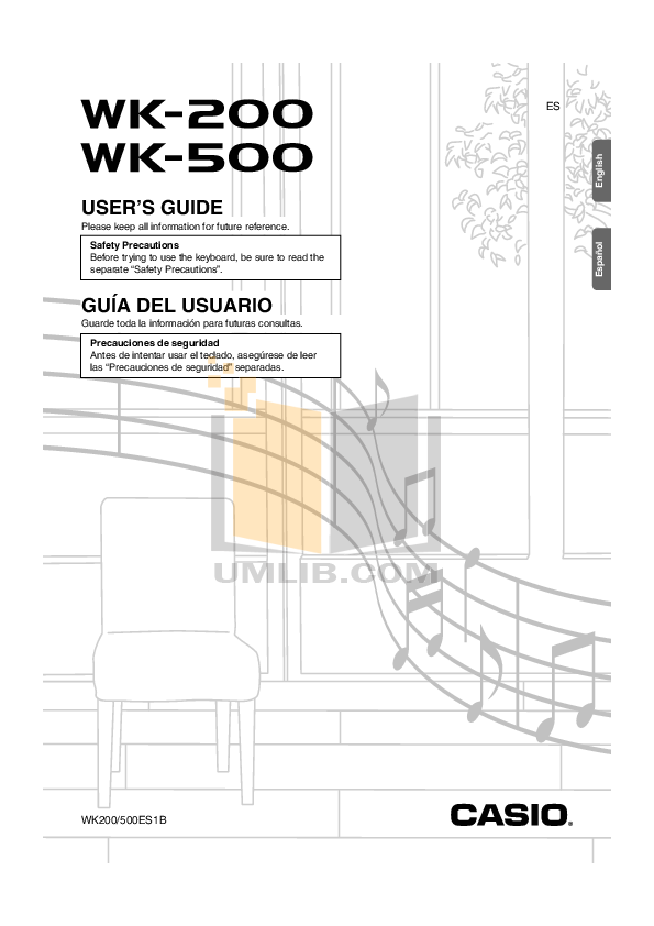 Download free pdf for Casio WK-500 Music Keyboard manual