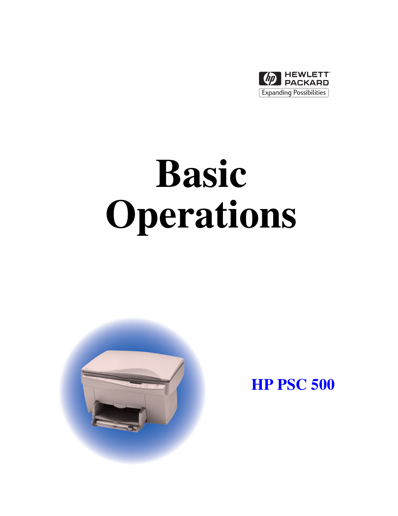 Download free pdf for HP PSC 500 Multifunction Printer manual