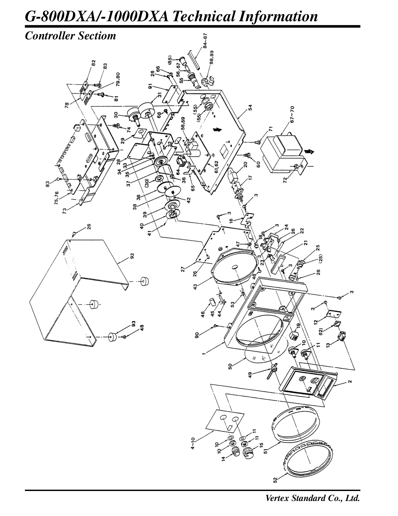 PDF manual for Yaesu Other G-1000DXA Rotator