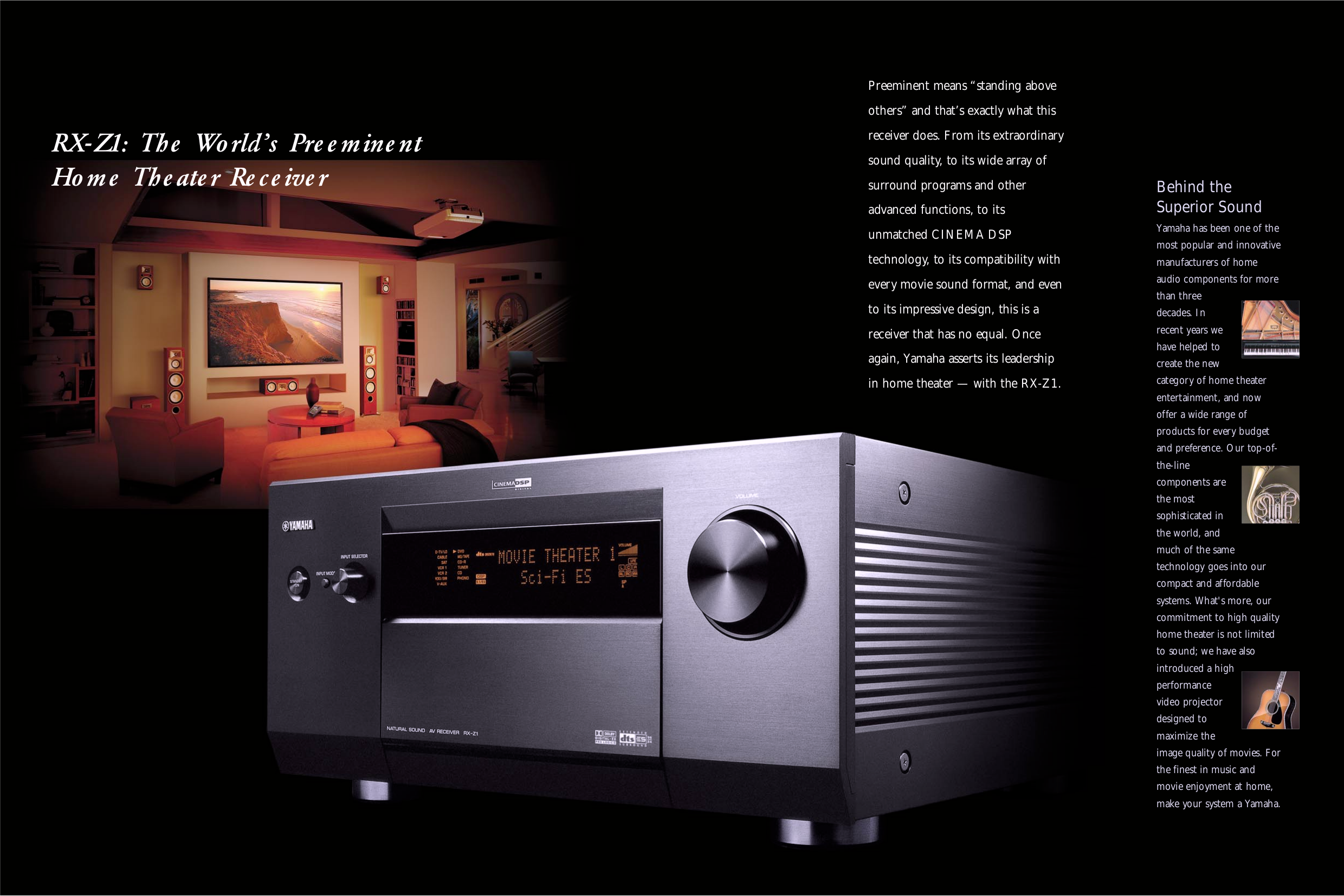 PDF manual for Yamaha Receiver RX-Z1