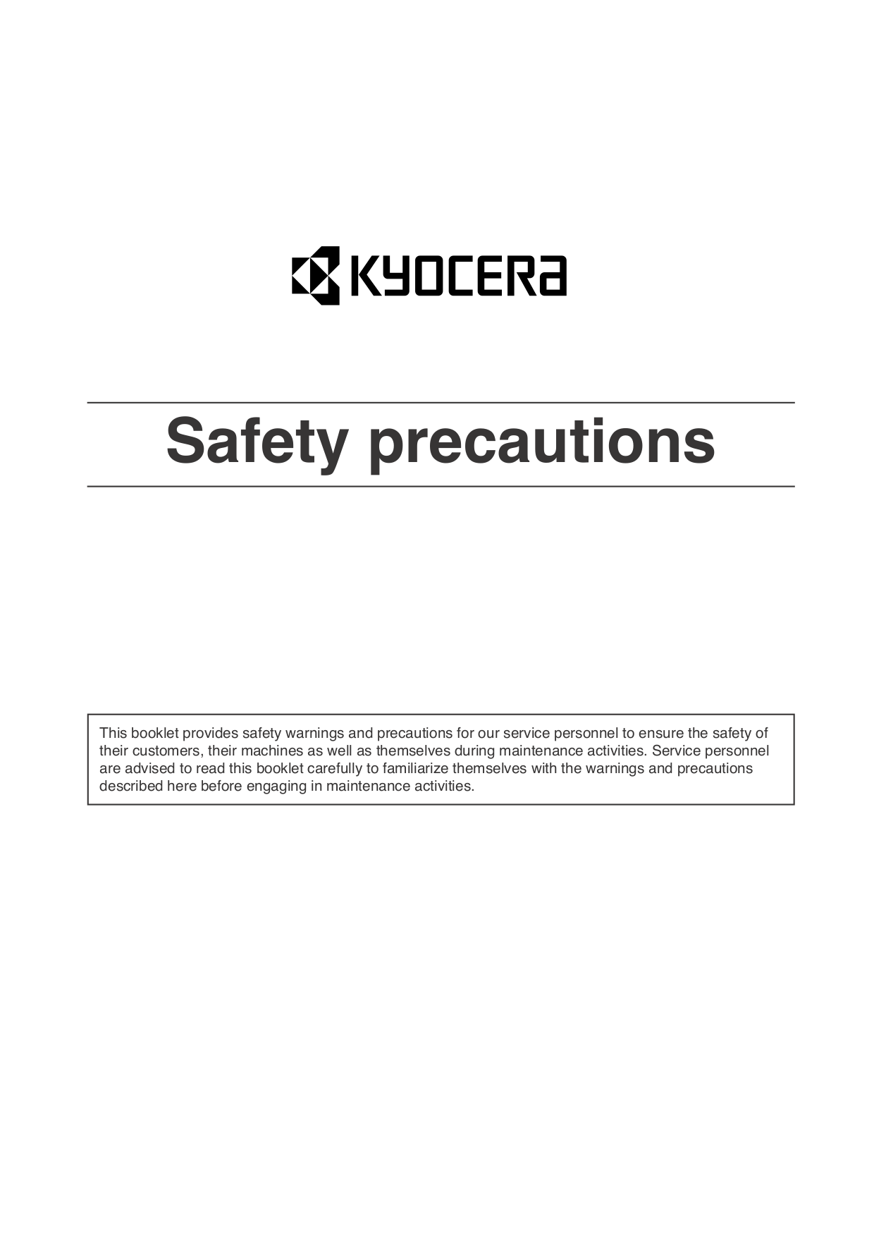 PDF manual for Kyocera Printer FS-1020D