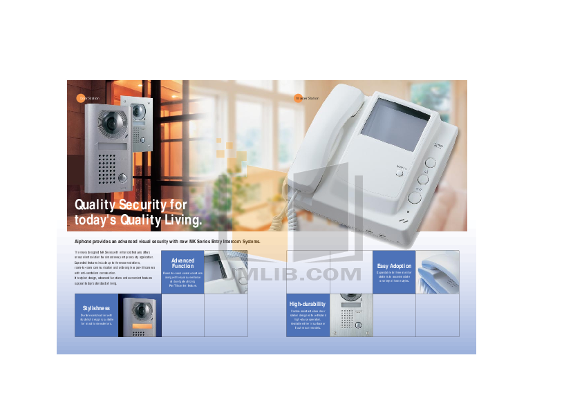 PDF manual for Aiphone Other RY-3DL Intercoms-Accessory