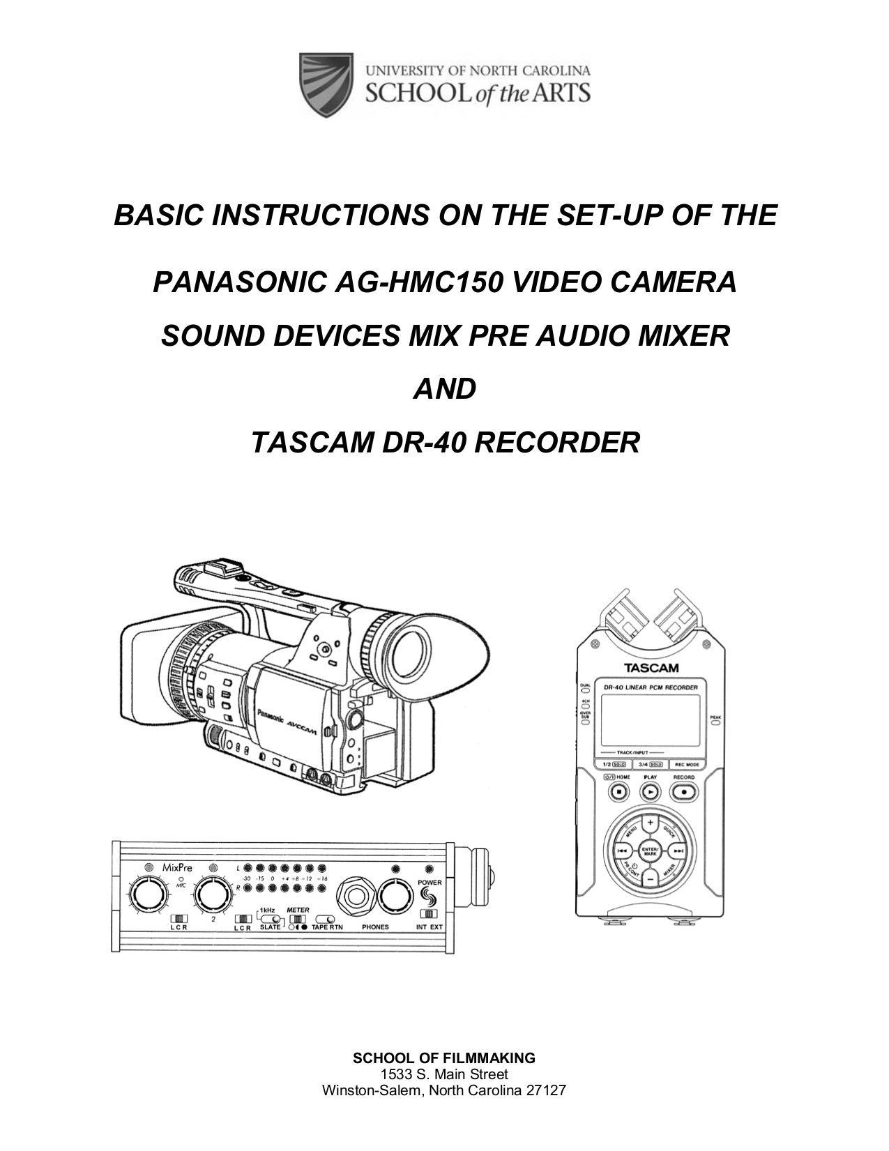 Download free pdf for Panasonic AG-HMC150 Camcorders manual