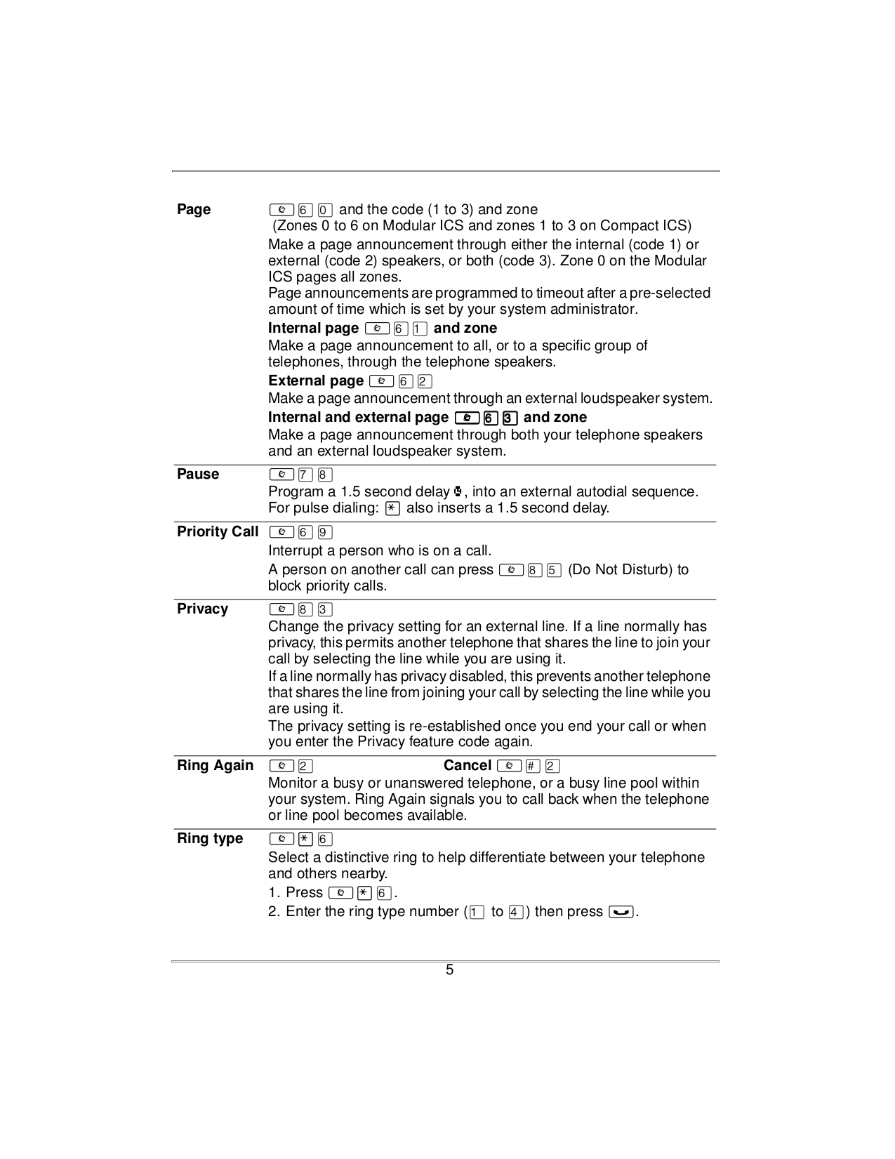 PDF manual for Nortel Telephone T7316