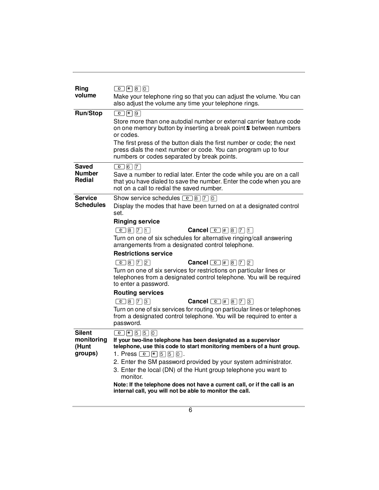 PDF manual for Nortel Telephone T7316