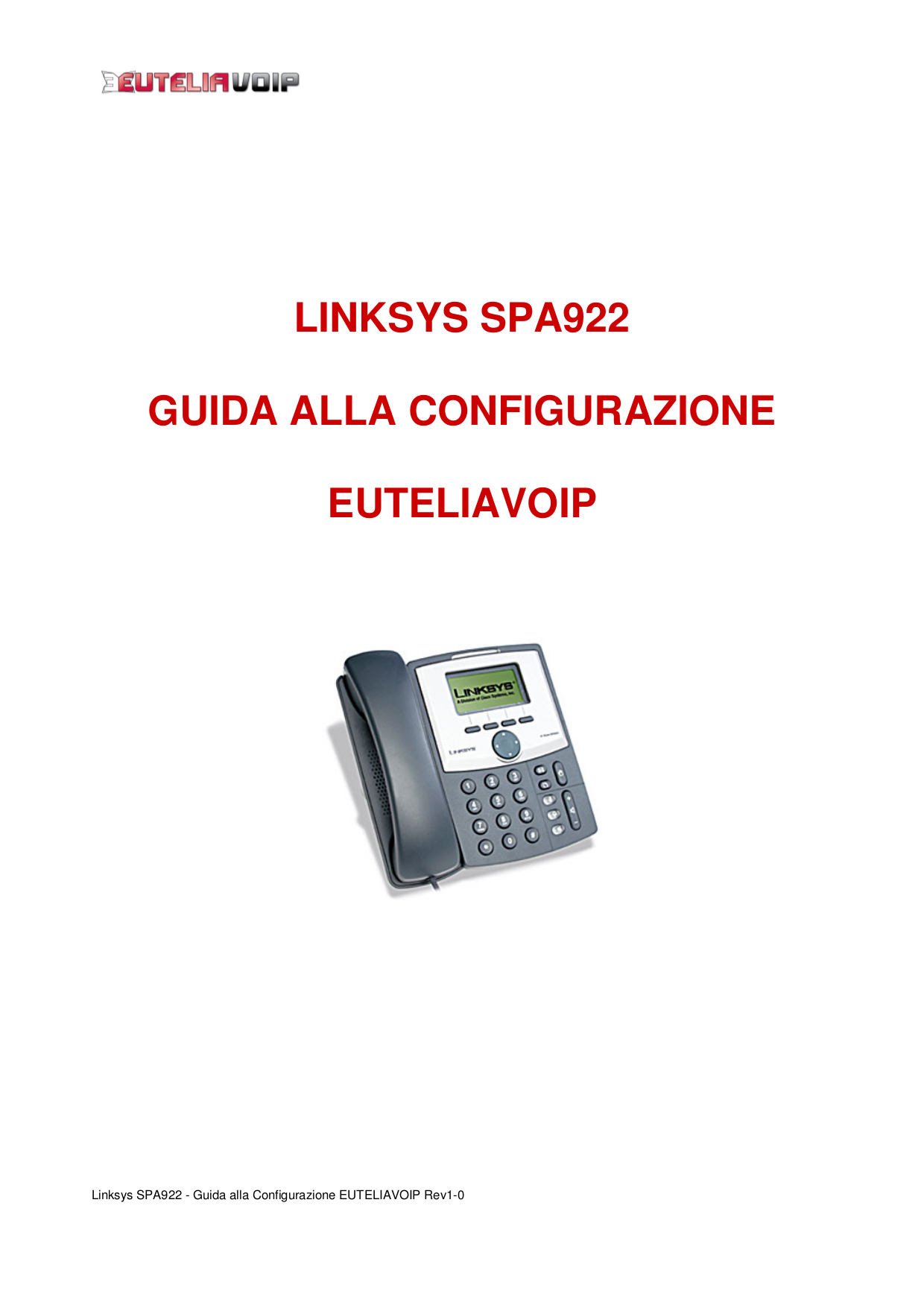 Download free pdf for Linksys SPA922 Telephone manual