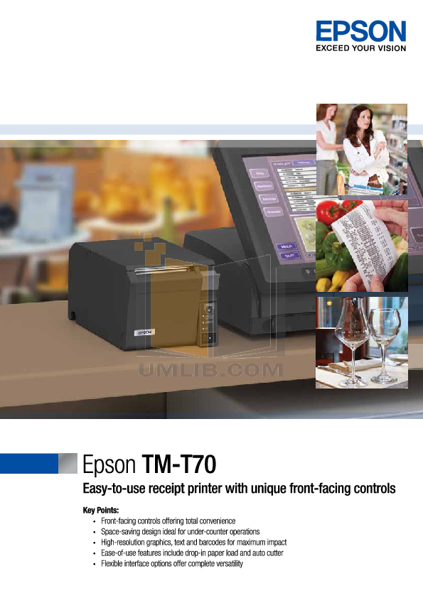 Download free pdf for Epson TM-T70 Printer manual