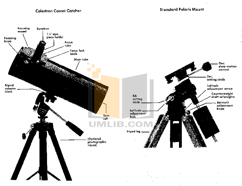 PDF manual for Celestron Telescope Comet Catcher