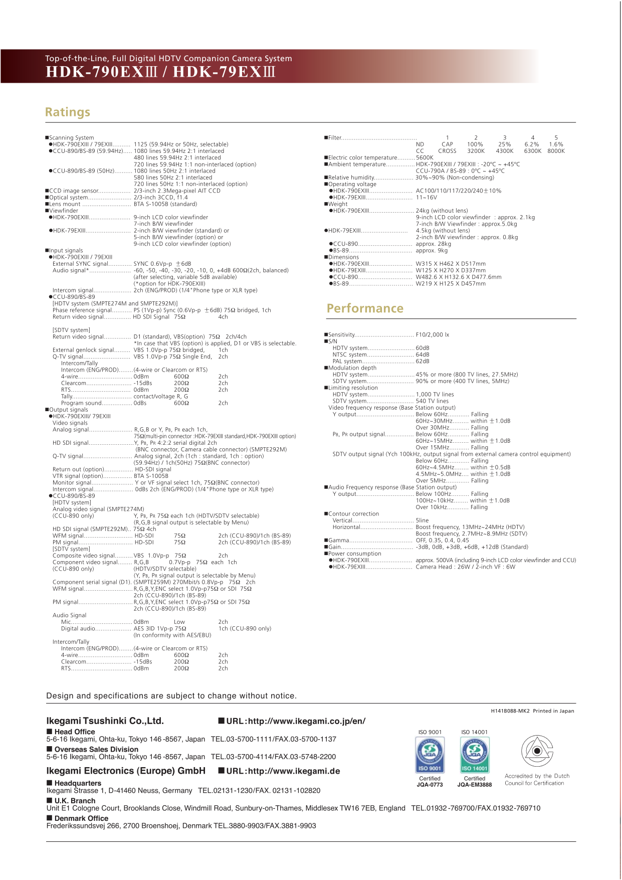 PDF manual for Ikegami Other OCP-200 Network Control systems