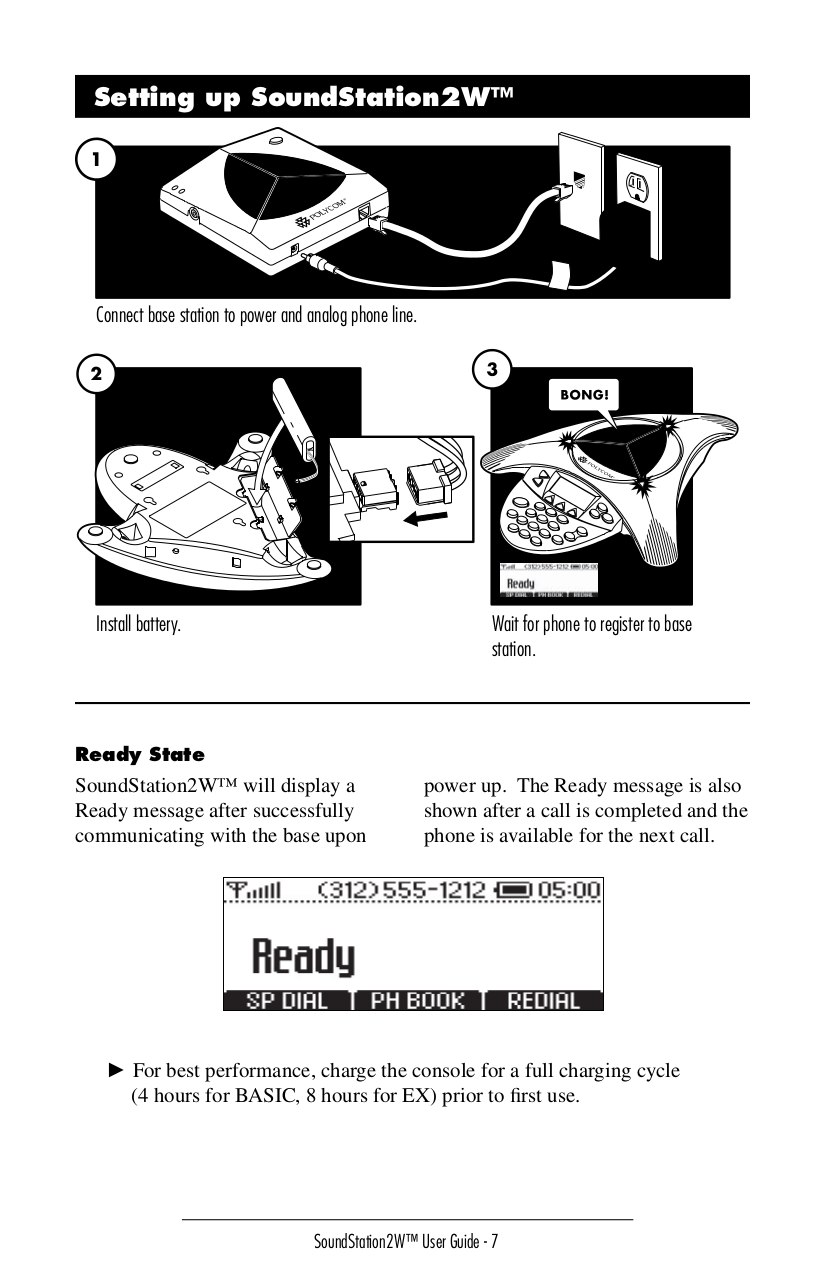 PDF manual for Polycom Telephone SoundStation 2W