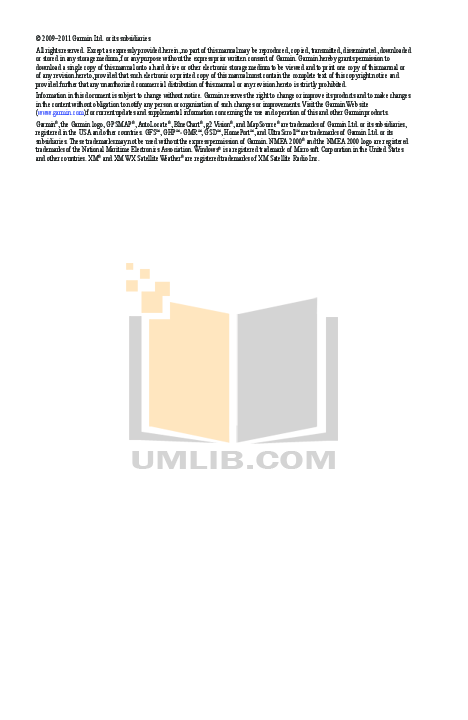 PDF manual for Garmin GPS GPSMAP 5012