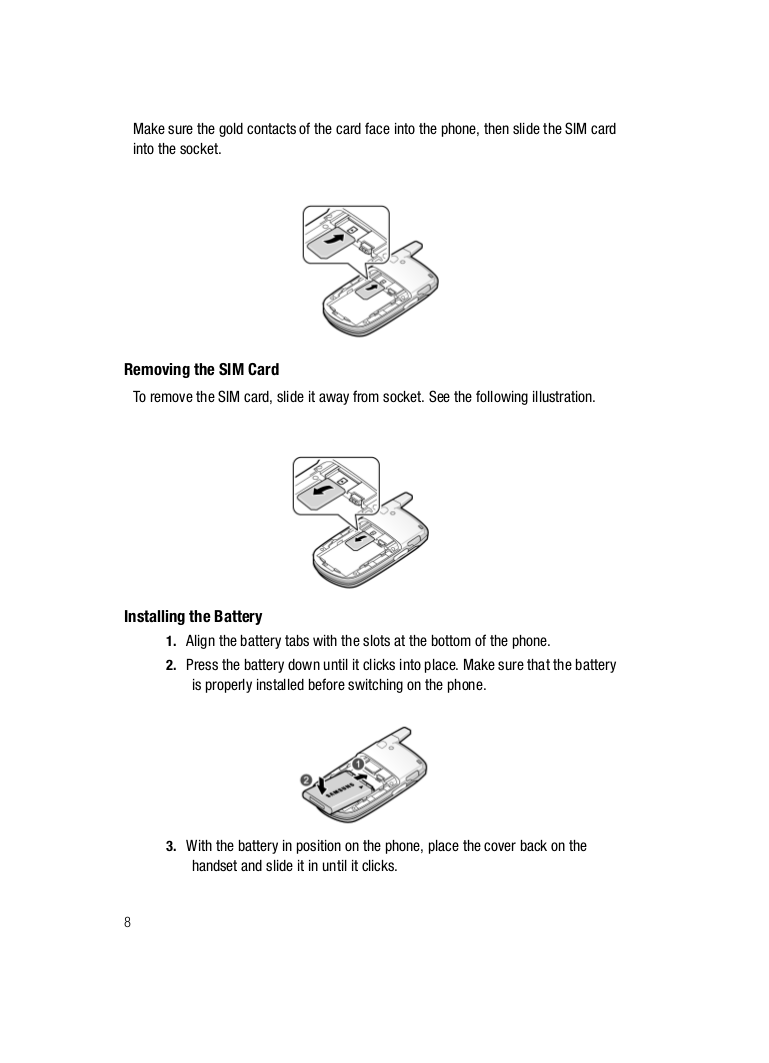 PDF manual for Samsung Cell Phone SGH-C417