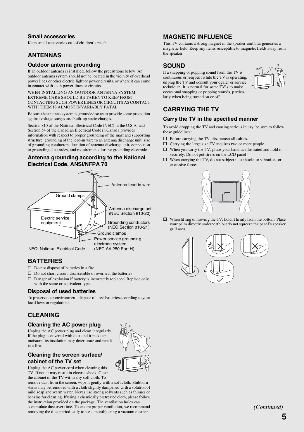 PDF manual for Sony TV BRAVIA KDL-40V3000