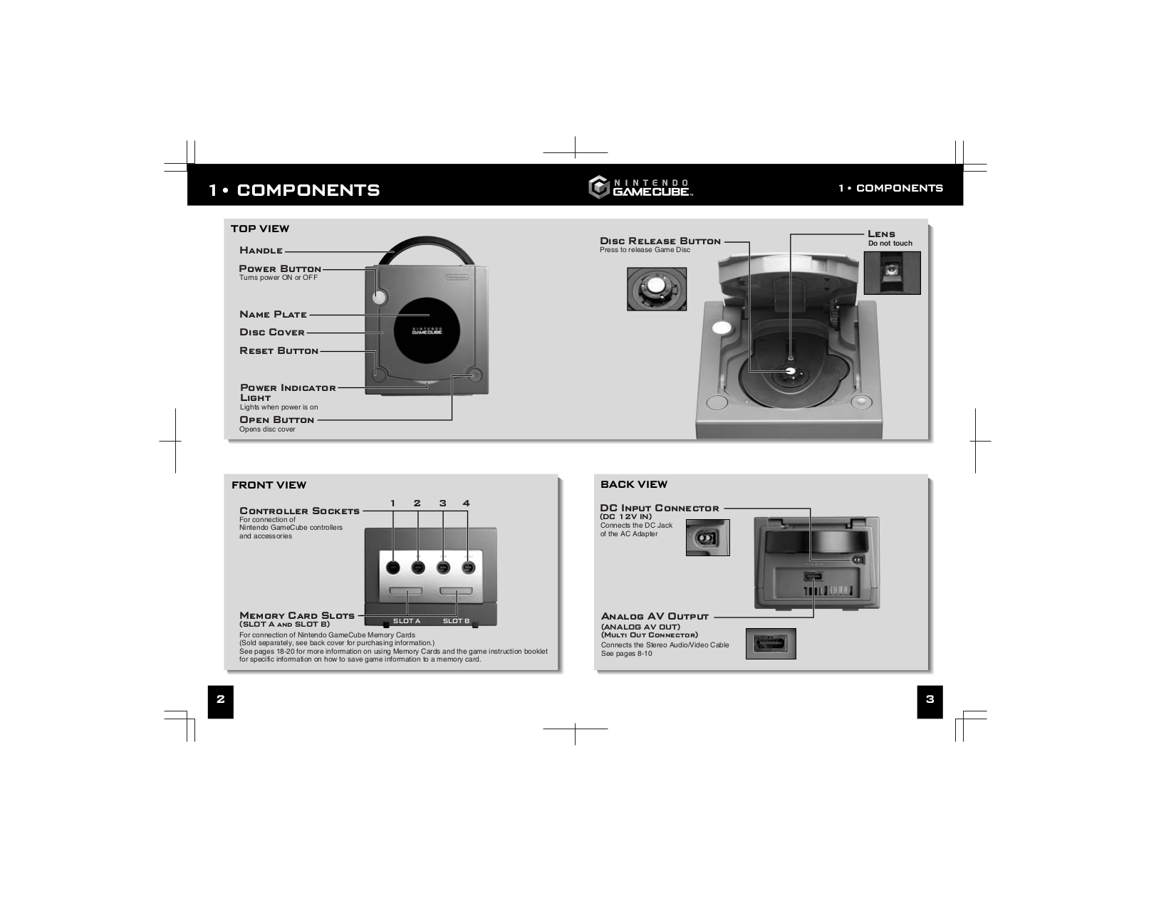 PDF manual for Nintendo Game Console GameCube Broadband Adapter