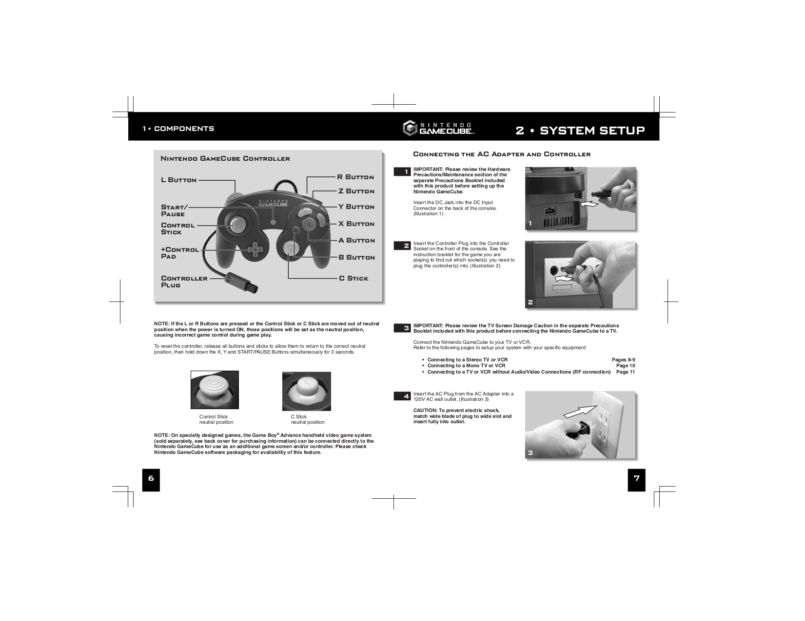 PDF manual for Nintendo Game Console GameCube Broadband Adapter