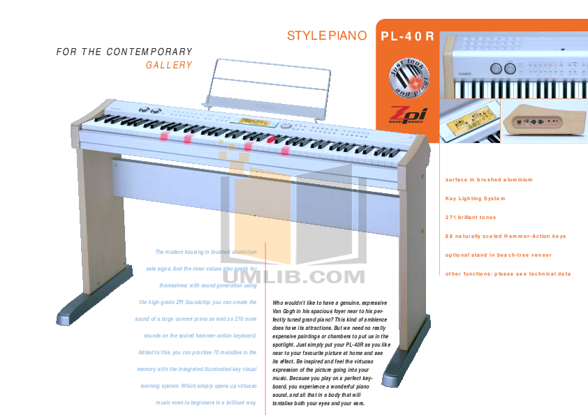 PDF manual for Casio Music Keyboard Celviano AP-80R