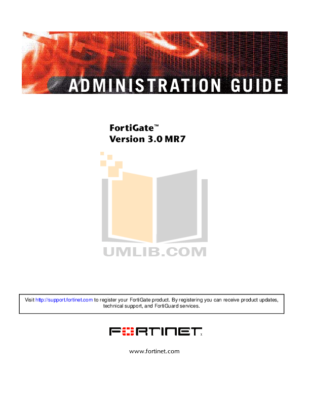 Download free pdf for Fortinet FortiGate FortiGate-500 Router manual