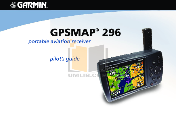 Download free pdf for Garmin GPSMAP 296 GPS manual