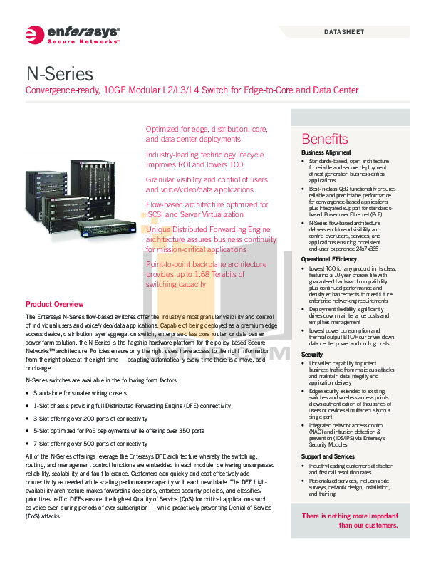 Download free pdf for Enterasys Matrix N3 Switch manual