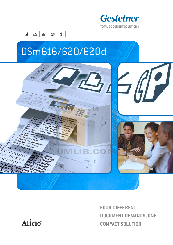 PDF manual for Gestetner Copier DSm616